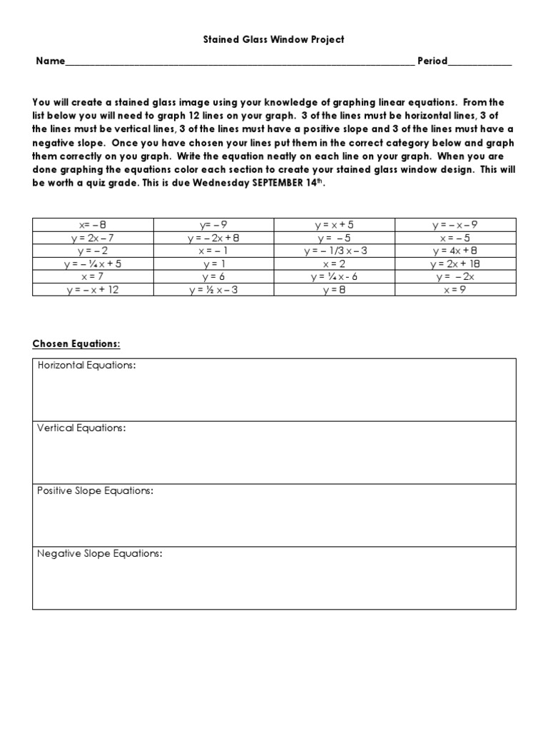 Stained Glass Window Project Guide | PDF