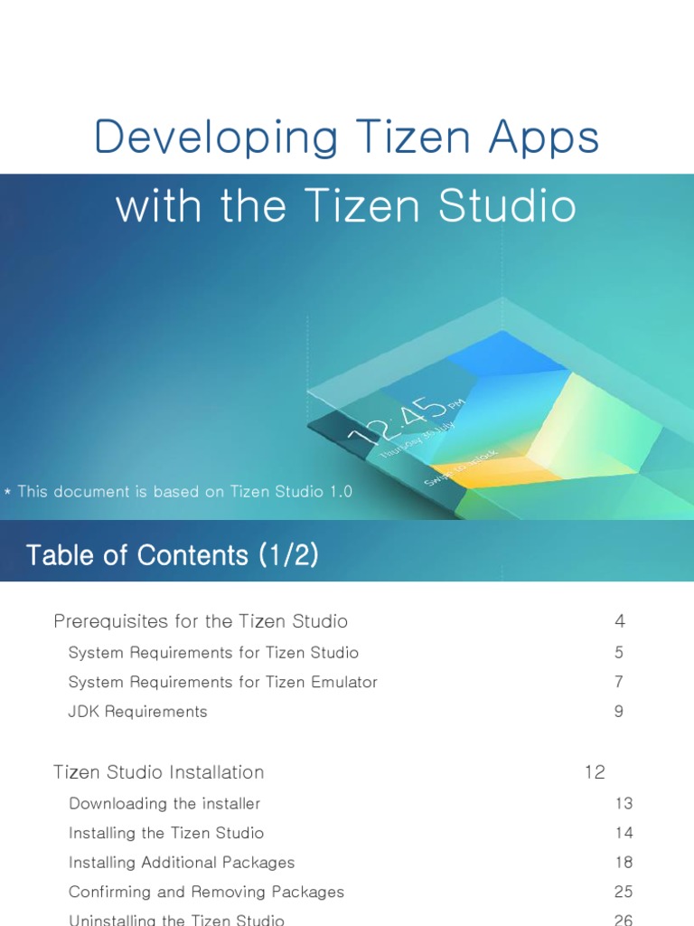 1 Tizen Studio Windows | PDF | Installation (Computer Programs ...