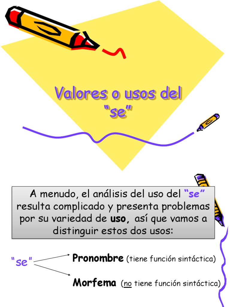 Texto Usos Del Se | PDF | Verbo | Asunto (gramática)