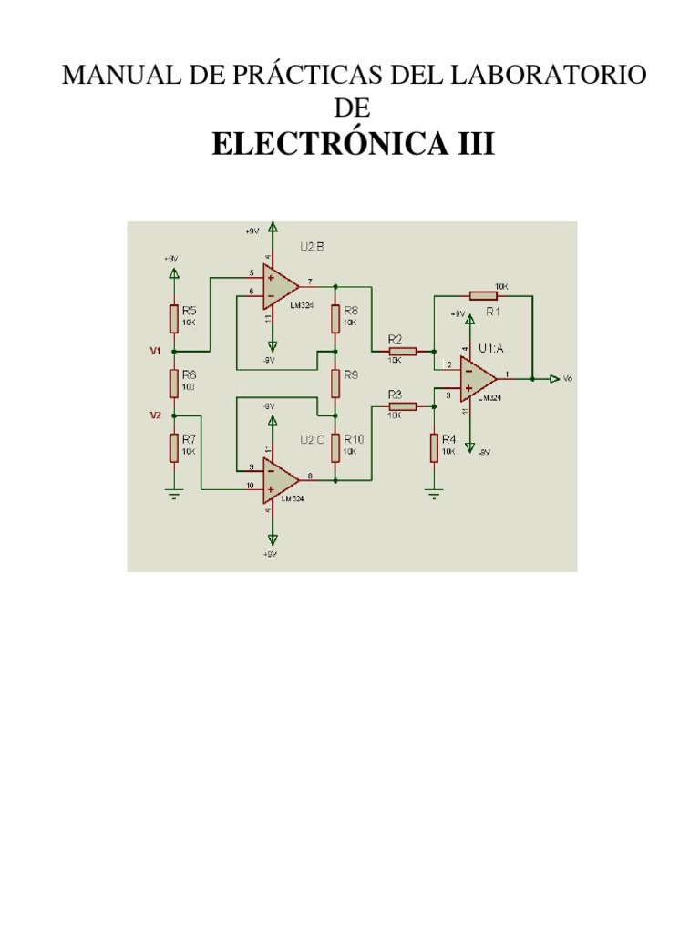 Laboratorio 1-Seguidor de Tension | PDF | Amplificador operacional ...
