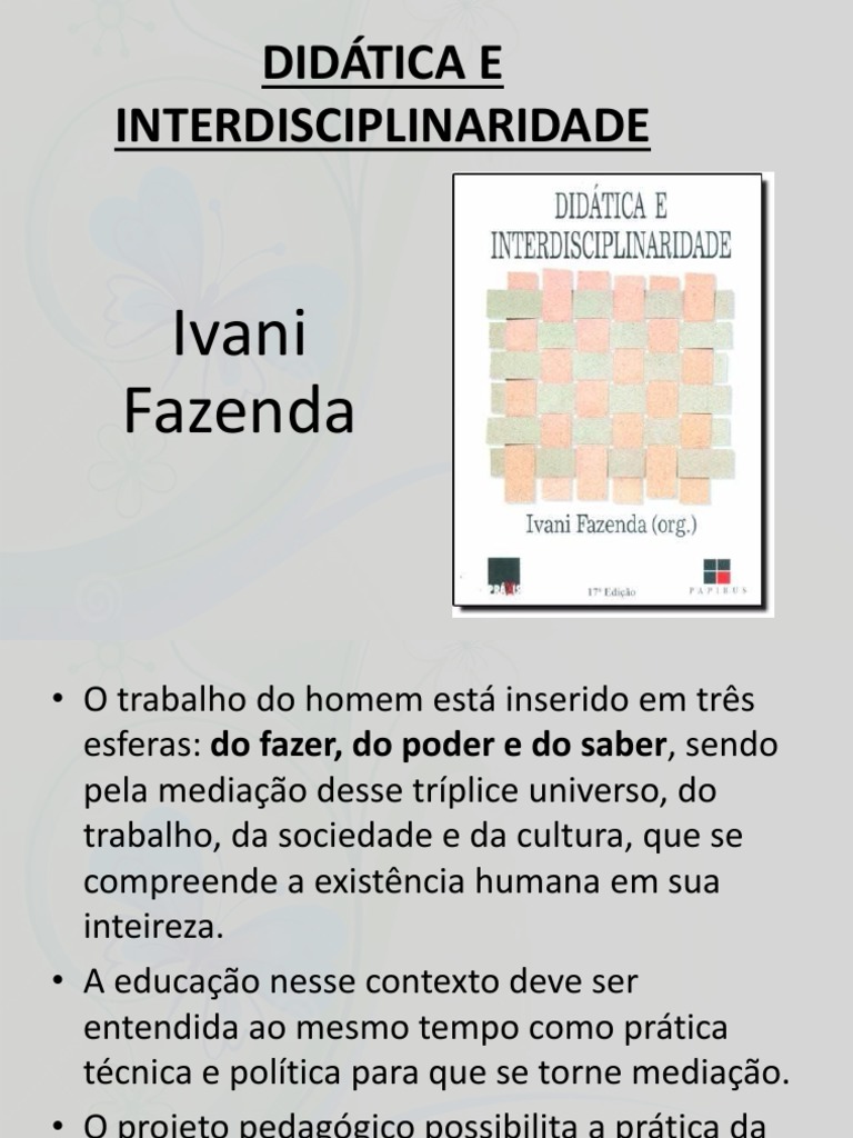 Ivani Fazenda | PDF | Interdisciplinaridade | Desenvolvimento profissional