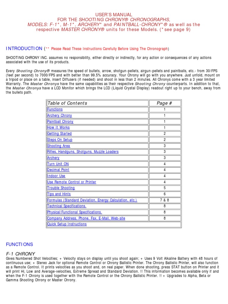 Chrony Manual | PDF | Standard Deviation | Normal Distribution