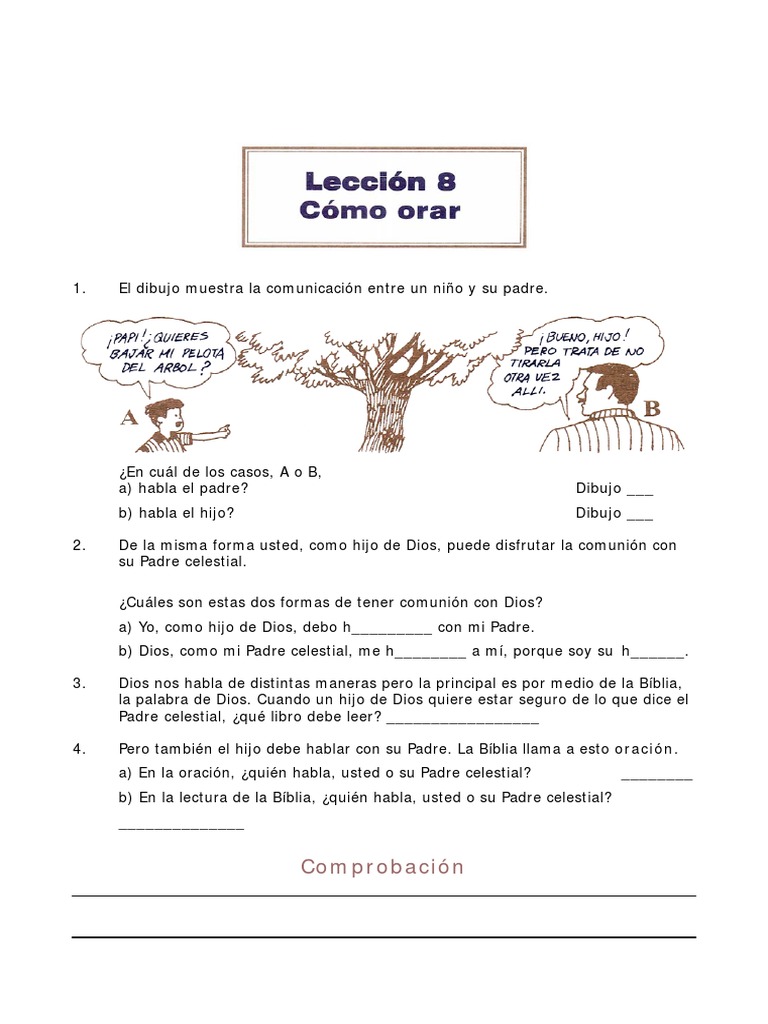 Leccion 8 Como Orar | PDF | Oración | Creencia religiosa y doctrina