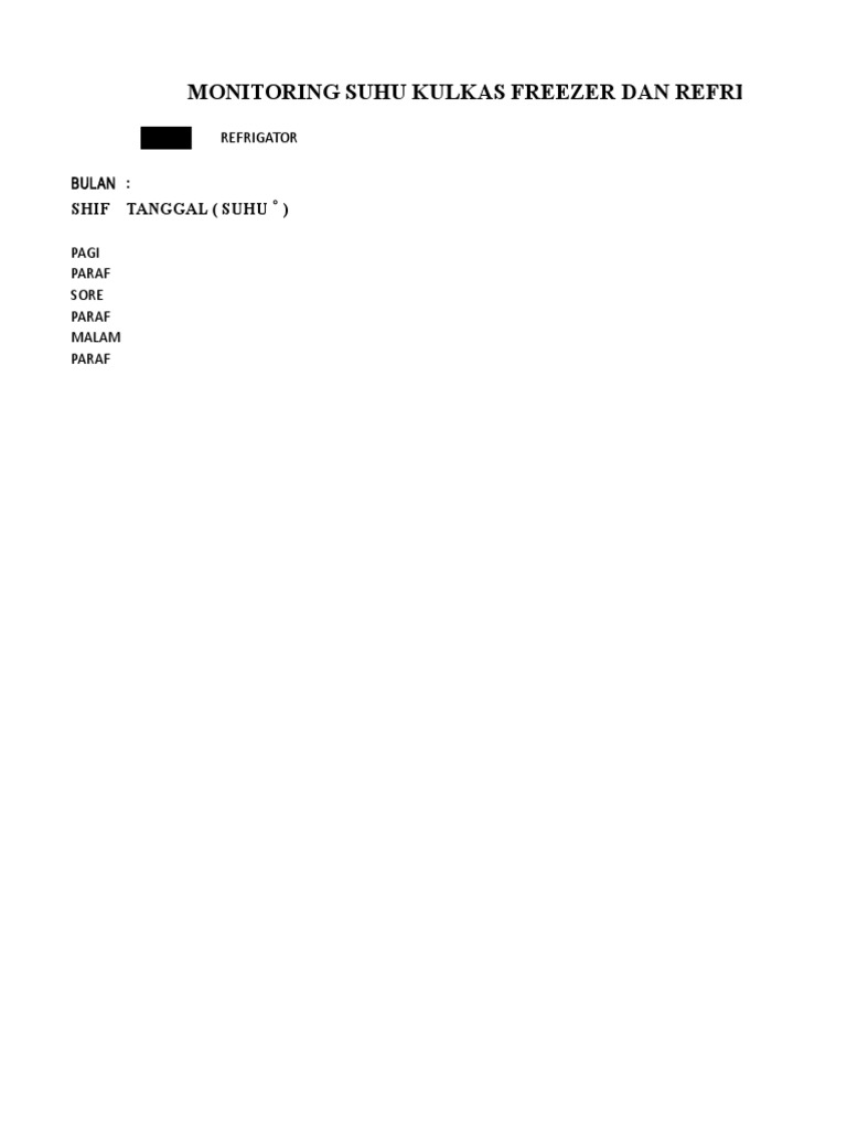 Monitoring Suhu Kulkas Freezer Dan Refrigator Merek LG | PDF