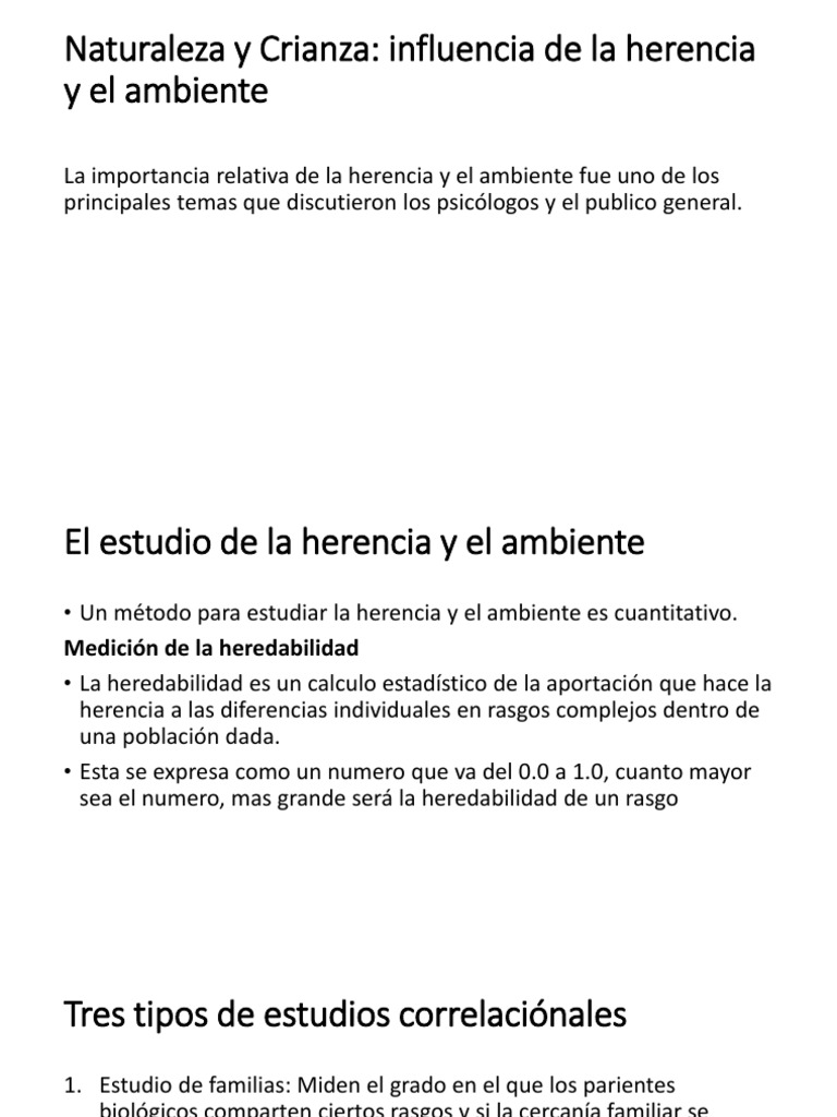 Naturaleza y Crianza | PDF