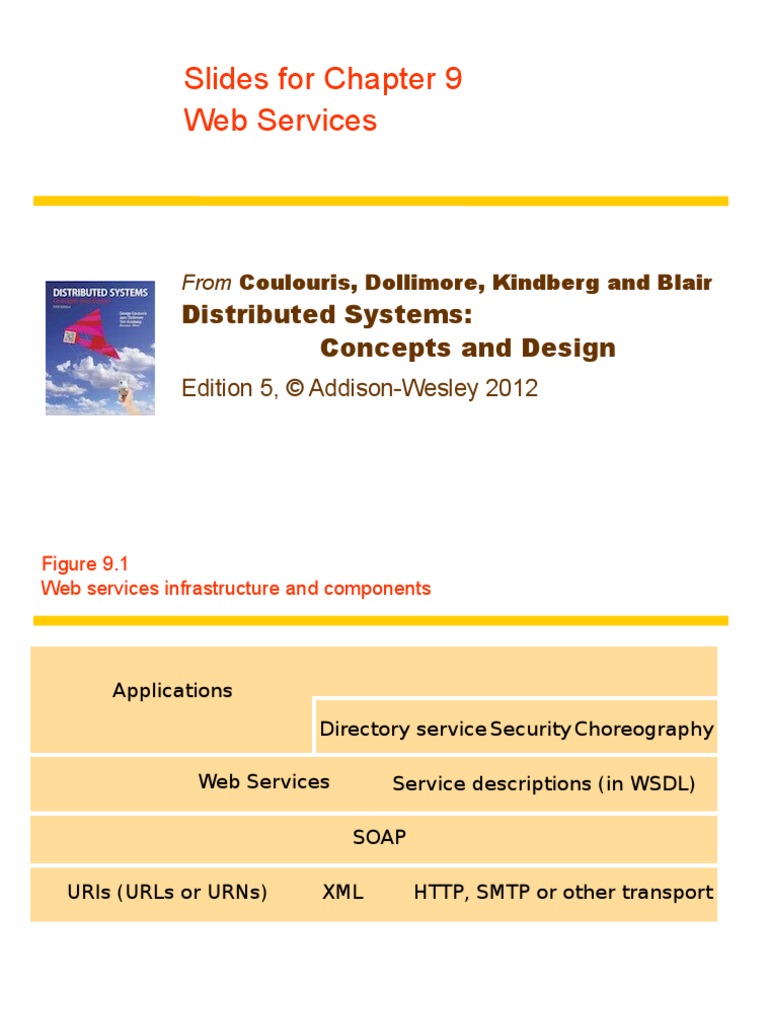 Slides For Chapter 9 Web Services: Distributed Systems: Concepts and ...