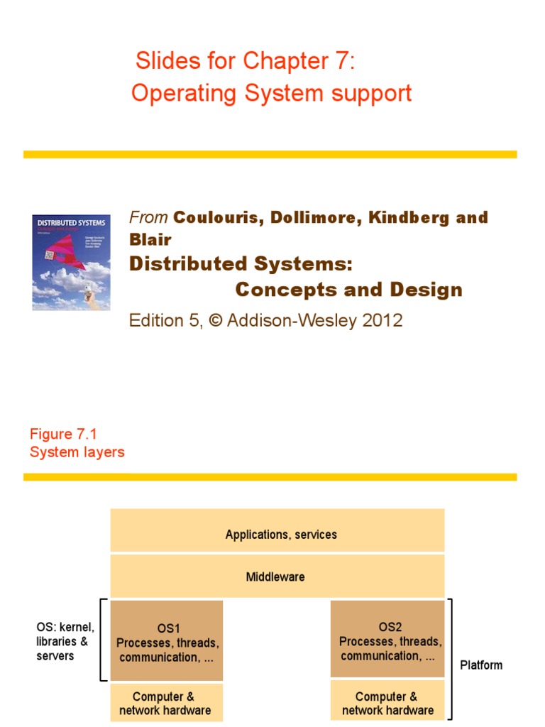 Slides For Chapter 7: Operating System Support: Distributed Systems: Concepts and Design | PDF ...
