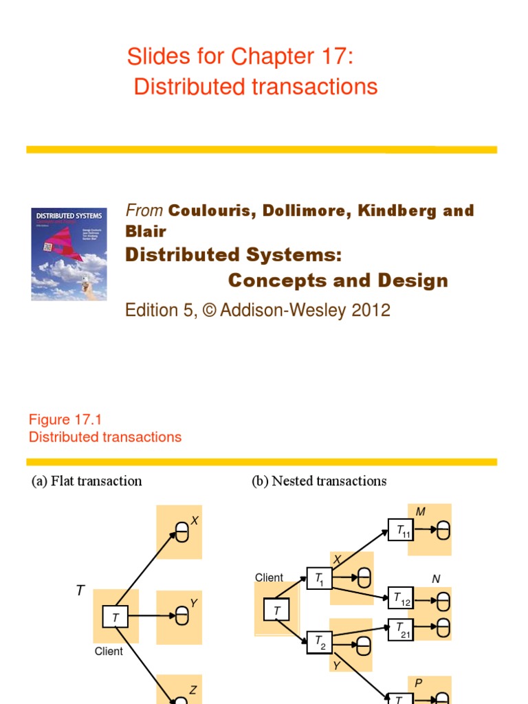 Slides For Chapter 17 Distributed Transactions Distributed Systems 3078