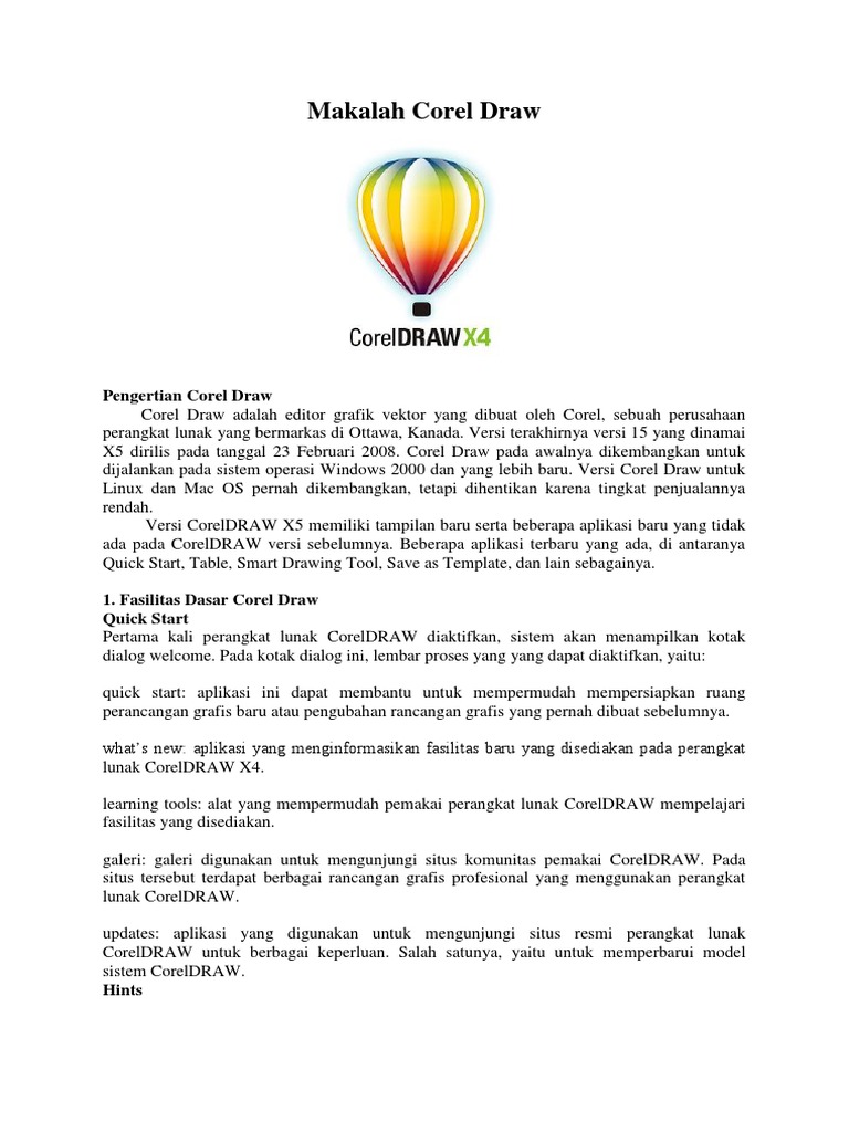 Makalah Corel Draw | PDF