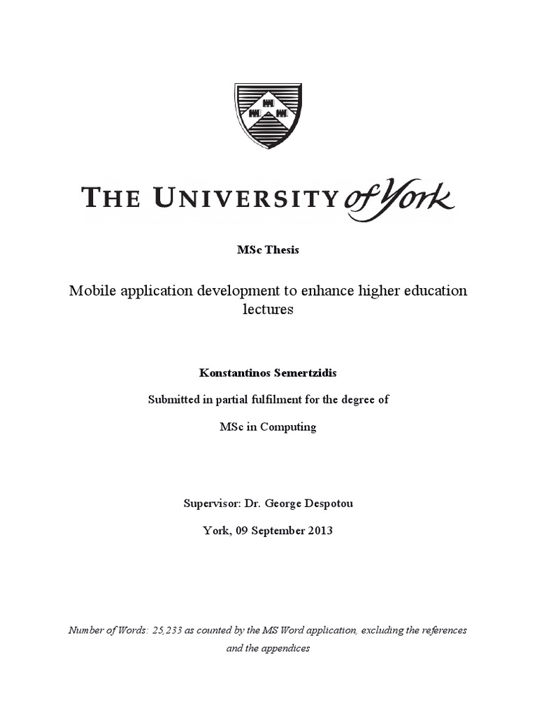 MSC Thesis PDF | PDF | Software Development Process | Learning