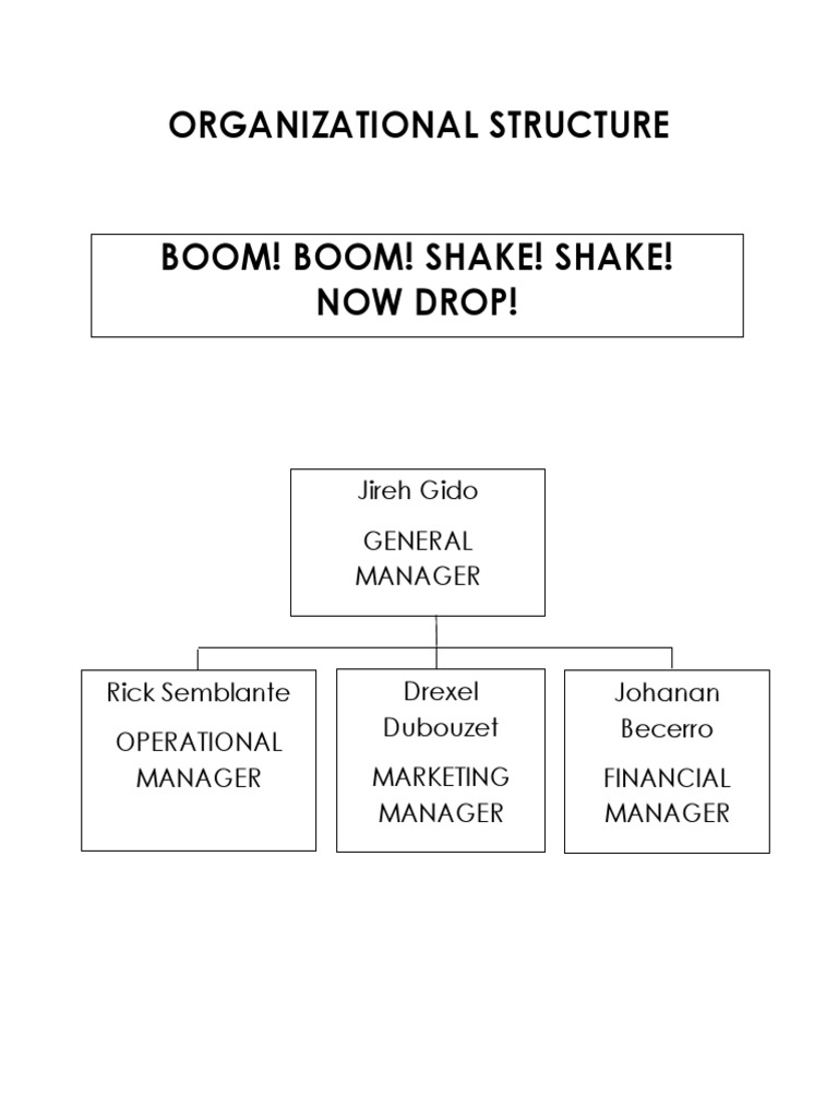 Organizational Structure: Jireh Gido General Manager | PDF