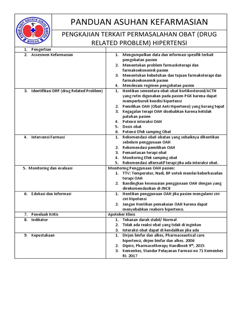 Panduan Asuhan Kefarmasian | PDF