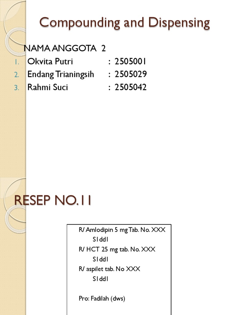 Dispensing and Compounding | PDF