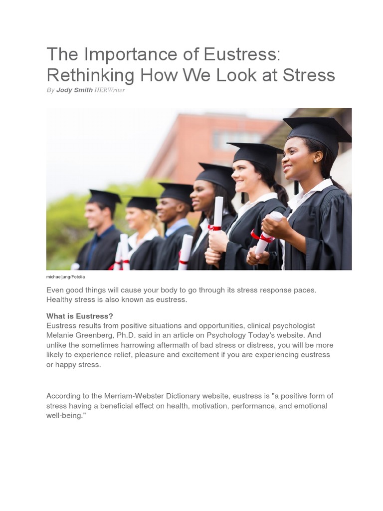 How Eustress Can Benefit Your Health and Performance | PDF | Stress ...