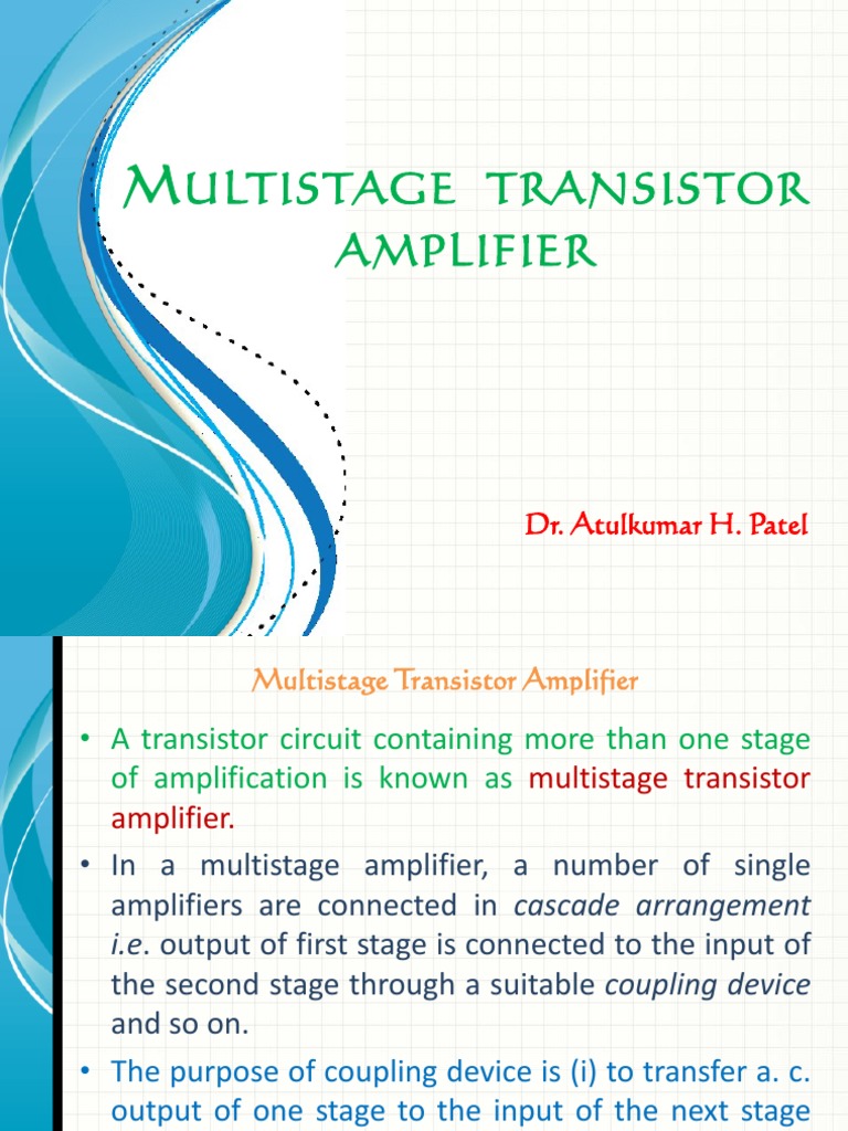 Multistage Transistor Amplifier | PDF | Amplifier | Transformer
