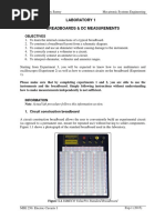 Breadboard Connection Procedure | PDF | Resistor | Computer Engineering
