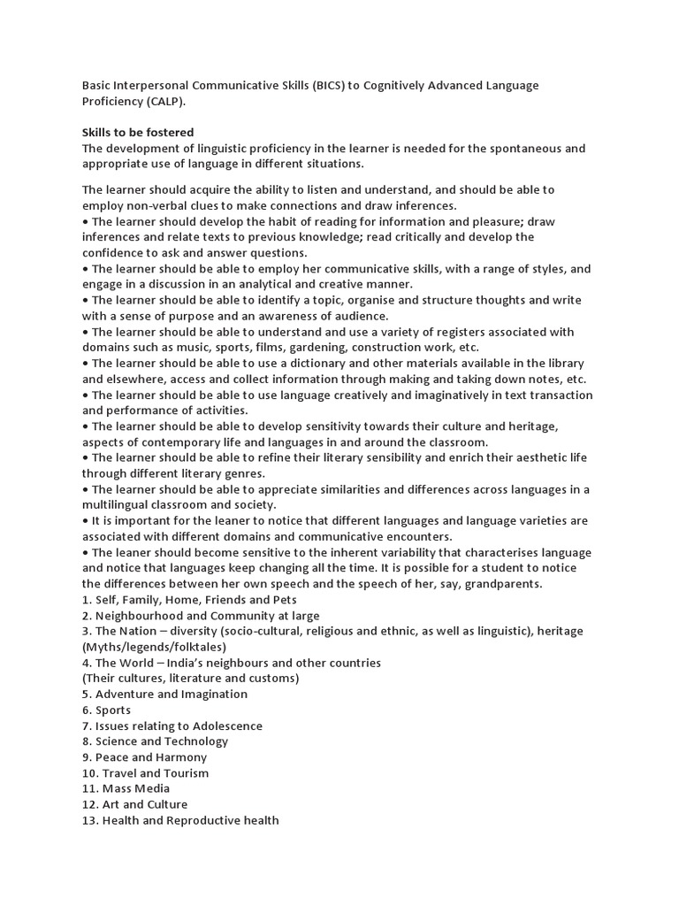 Basic Interpersonal Communicative Skills | Download Free PDF ...