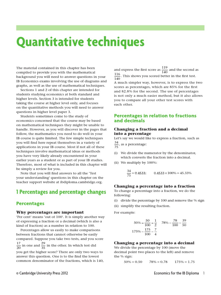 Quantitative_techniques.pdf | Fraction (Mathematics) | Percentage Quantitative_techniques.pdf | Fraction (Mathematics) | Percentage