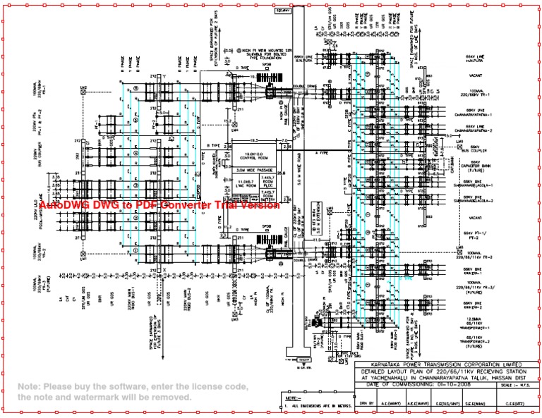 220 66kv Ss Layout | PDF