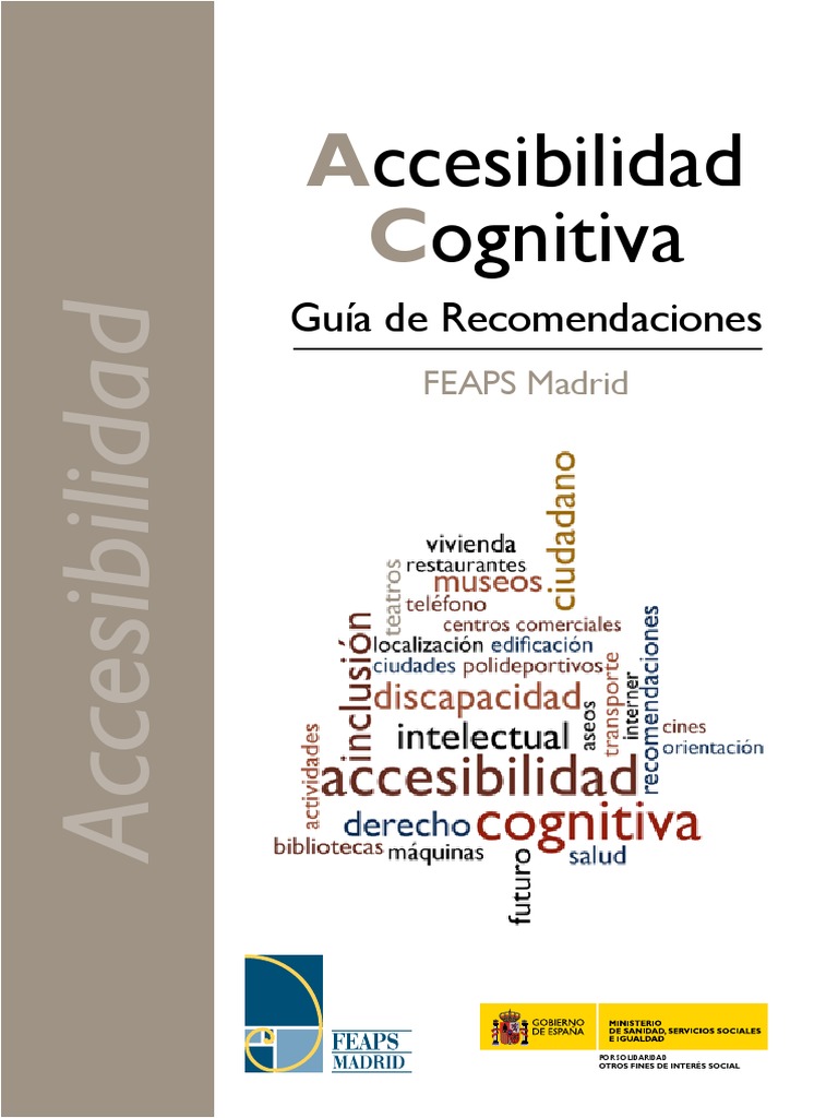 Accesibilidad Cognitiva FEAPS PDF | PDF | Discapacidad intelectual ...