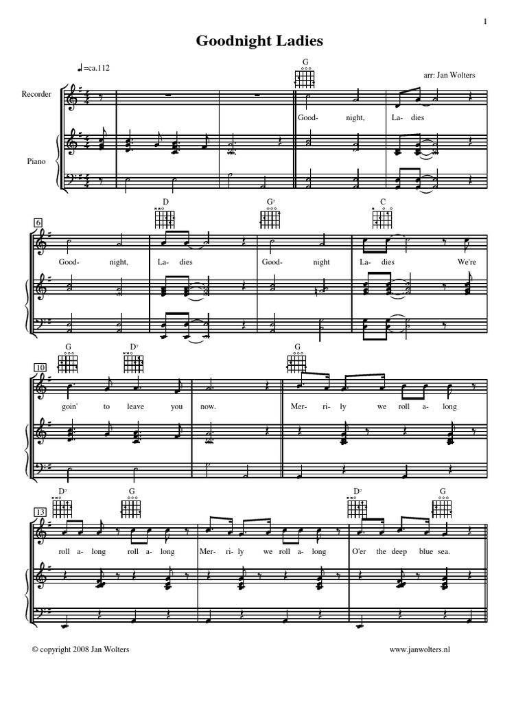 Good Night Ladies PDF | PDF