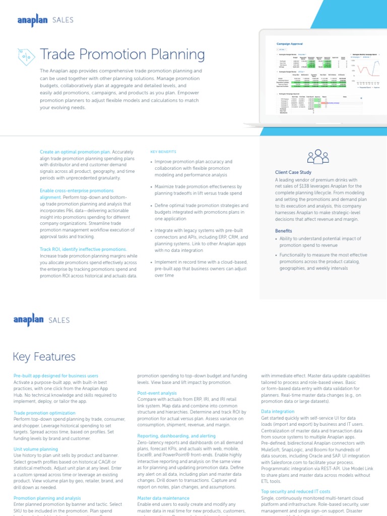 Trade Promotion Planning | PDF | Cloud Computing | Enterprise Resource ...