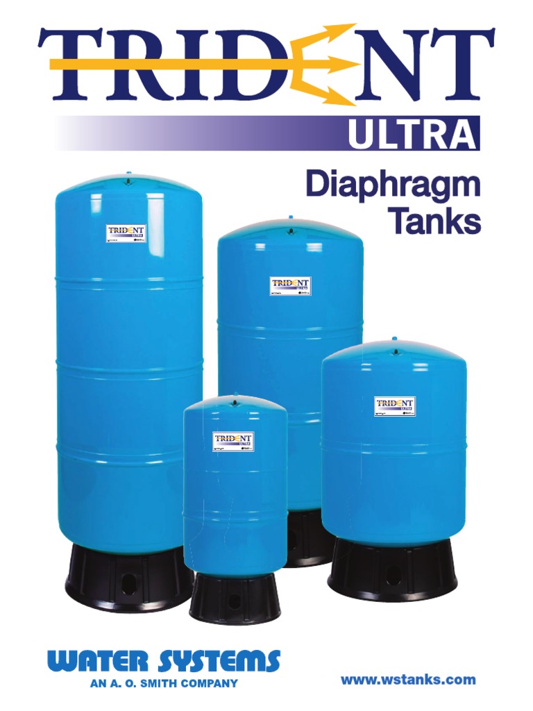 Trident Tank-Butyl Bladder Pressure Tank | PDF | Corrosion | Volume