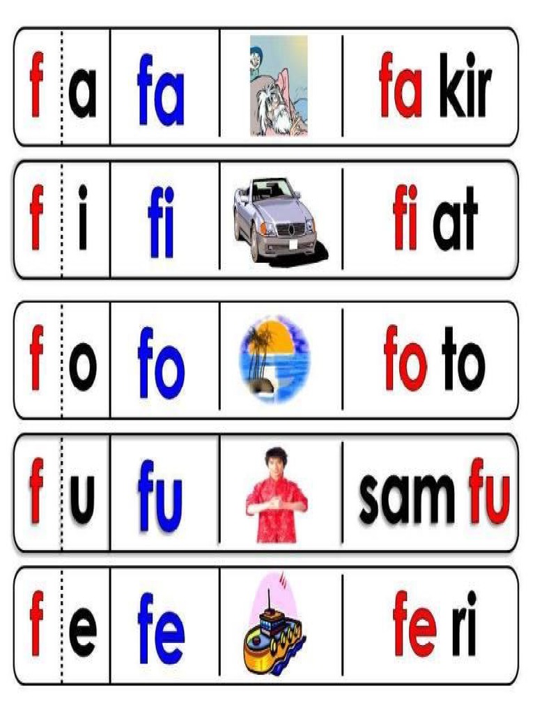 Suku Kata Flashcard | PDF