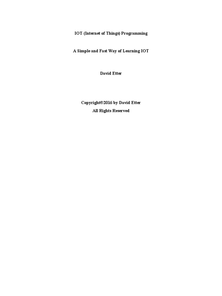 Iot Internet of Things Programming | PDF | Internet Of Things | Shell ...