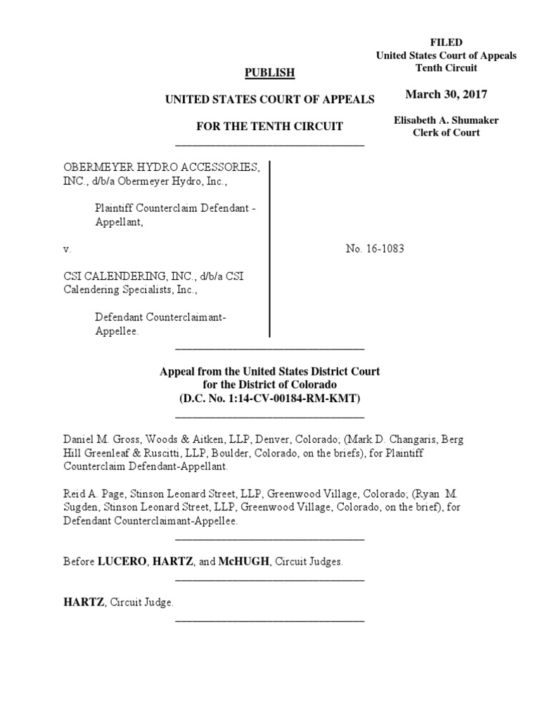 Publish United States Court of Appeals For The Tenth Circuit | PDF ...