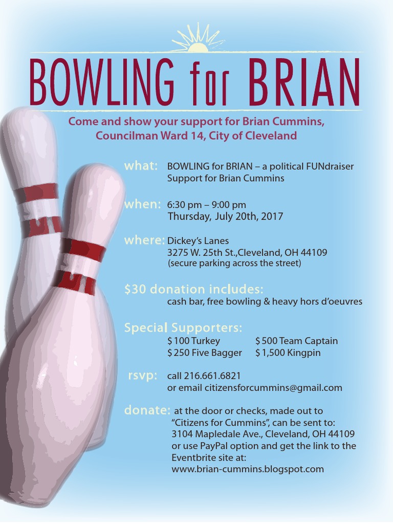 Cummins Bowling Front-07202017 | PDF | Sports & Recreation