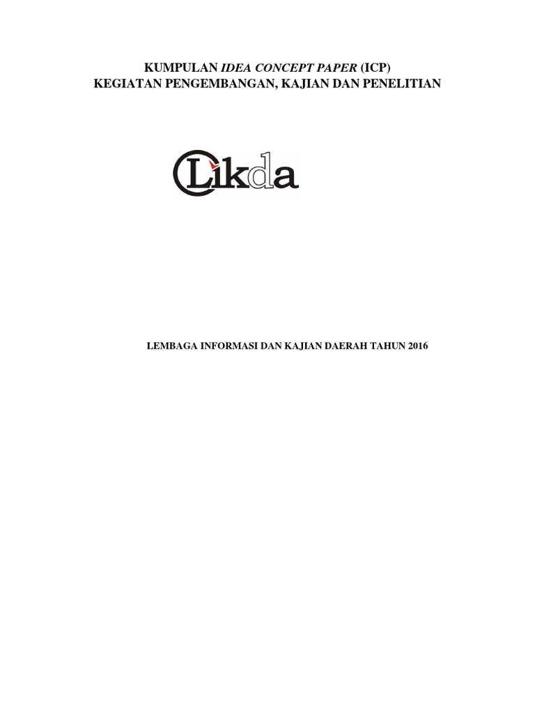 Kumpulan Idea Concept Paper | PDF