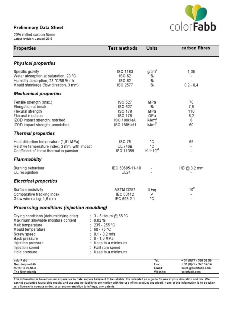Tds Carbon en | PDF | Materials | Building Engineering