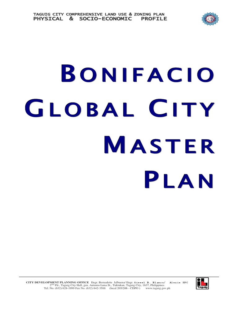 BGC Master Plan | PDF | Metro Manila