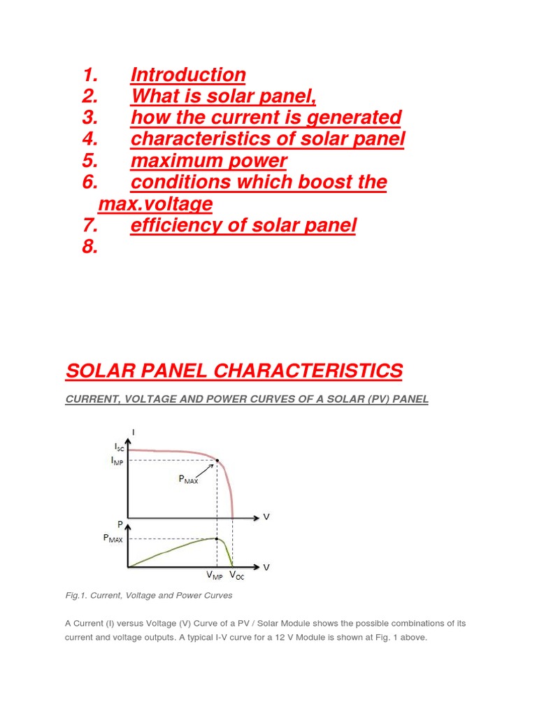SEMINAR On Solar PV System Characteristics | PDF | Photovoltaics ...