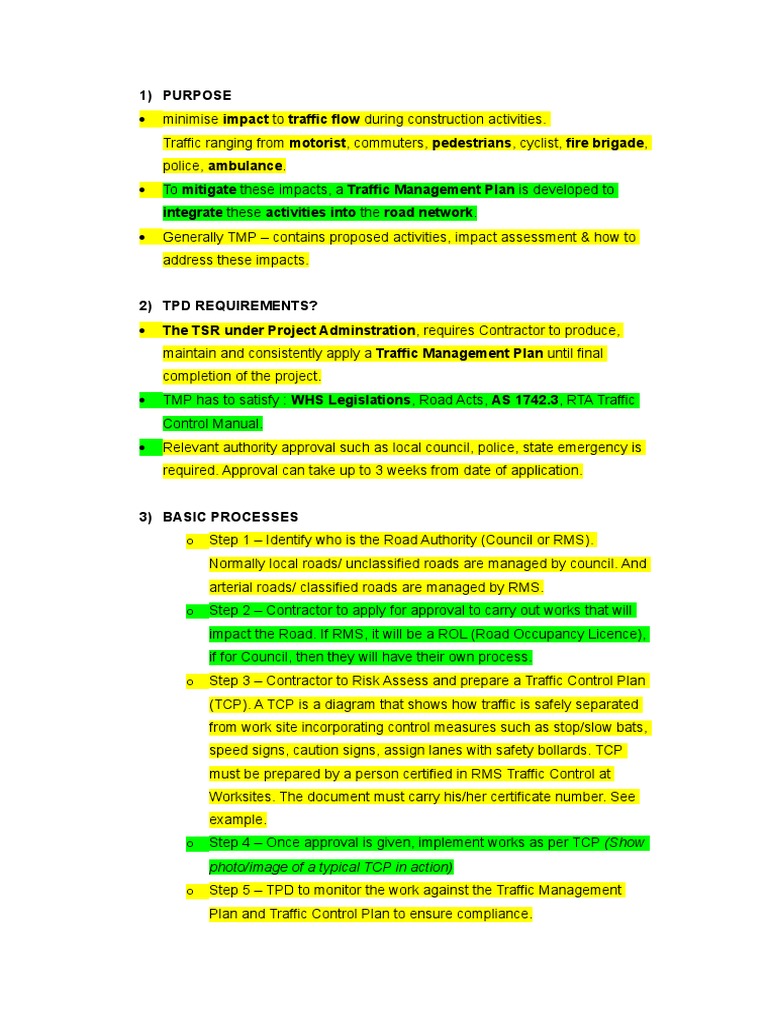 Toolbox Talk - Traffic Management | Traffic | Industries