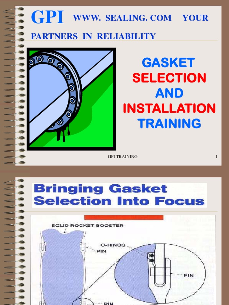 Gasket Installation Training Guide | PDF | Business | Technology ...
