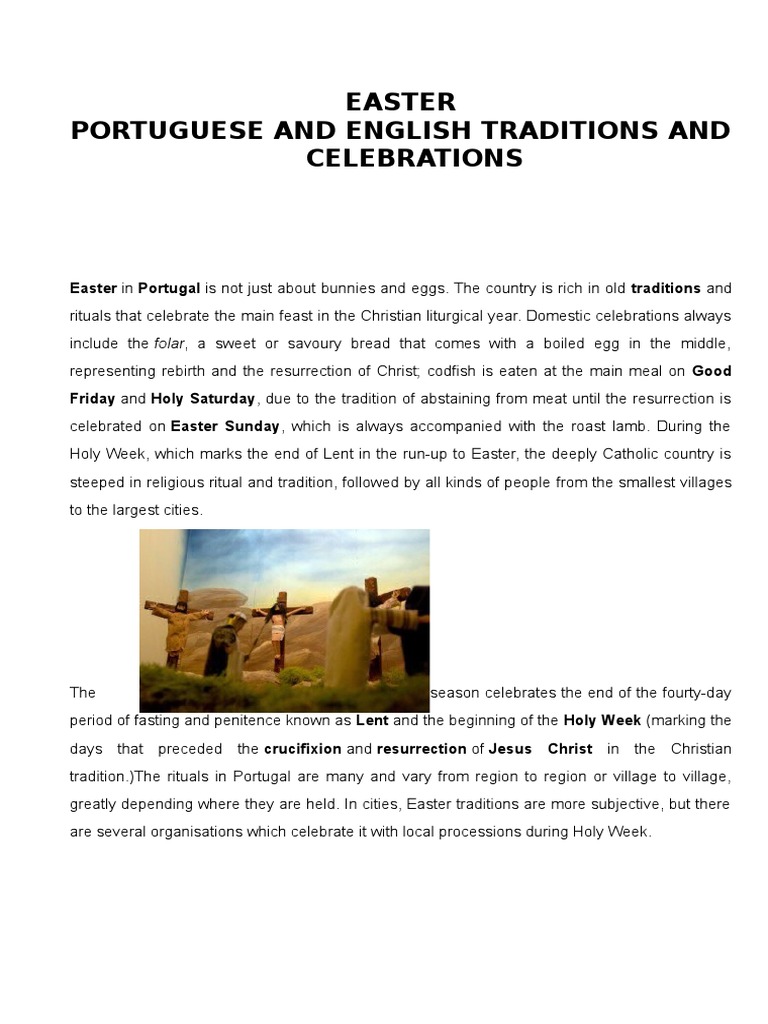 Easter Portuguese and English Traditions and Celebrations | PDF ...