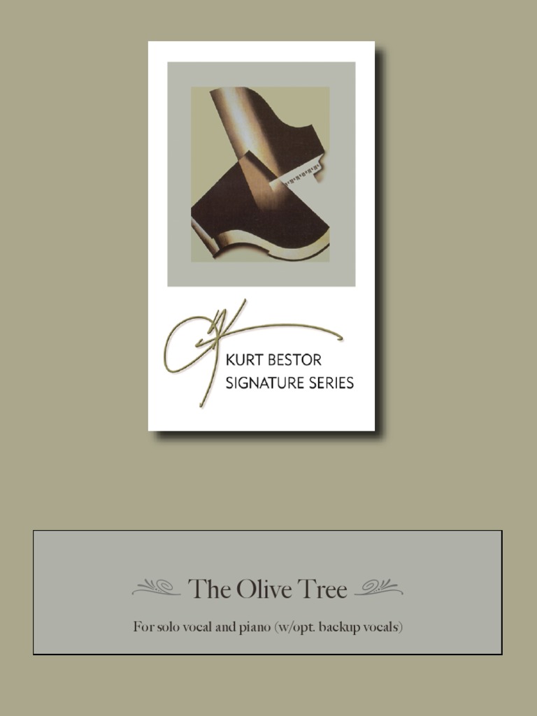 The Olive Tree Partitura | PDF | Vocal Music | Entertainment (General)