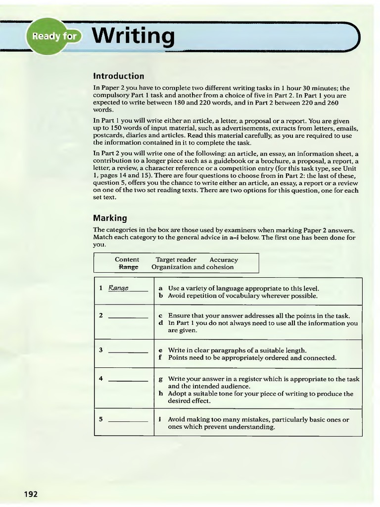 Writing CAE PDF | PDF