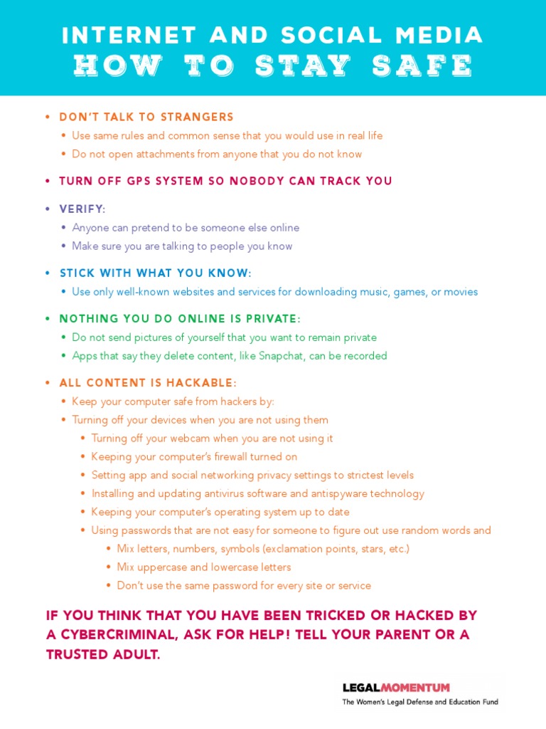 How To Stay Safe Online | PDF