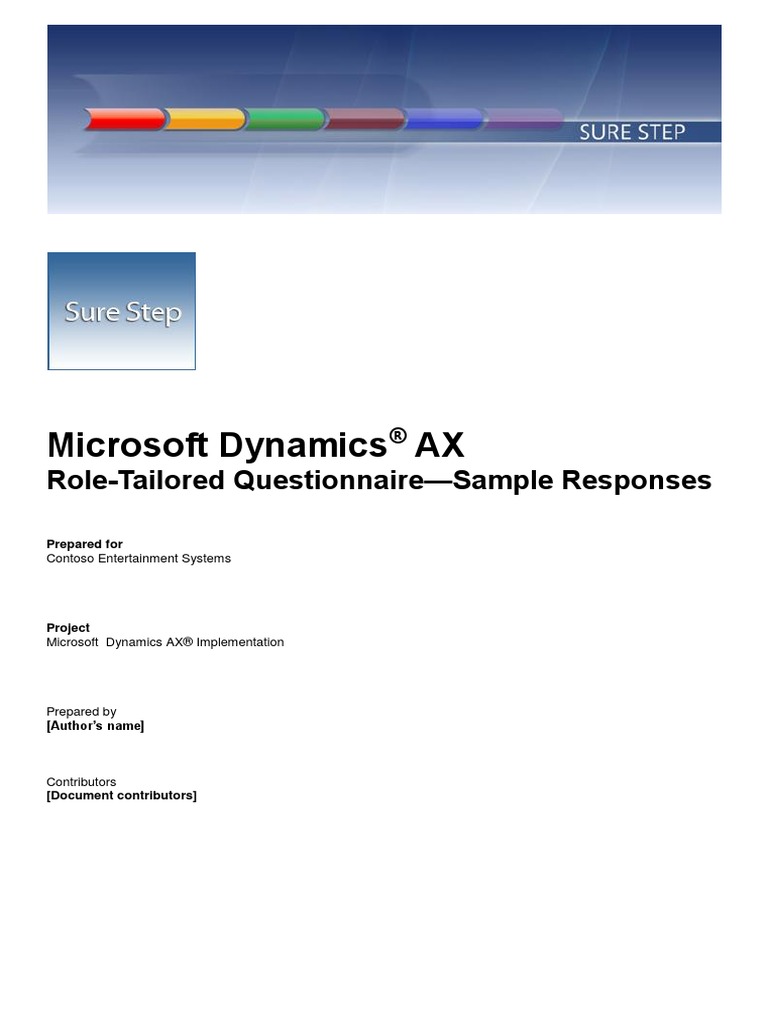 1.4.1 Role Tailored FRD Sample Ax2009 | PDF | Employment | Warehouse