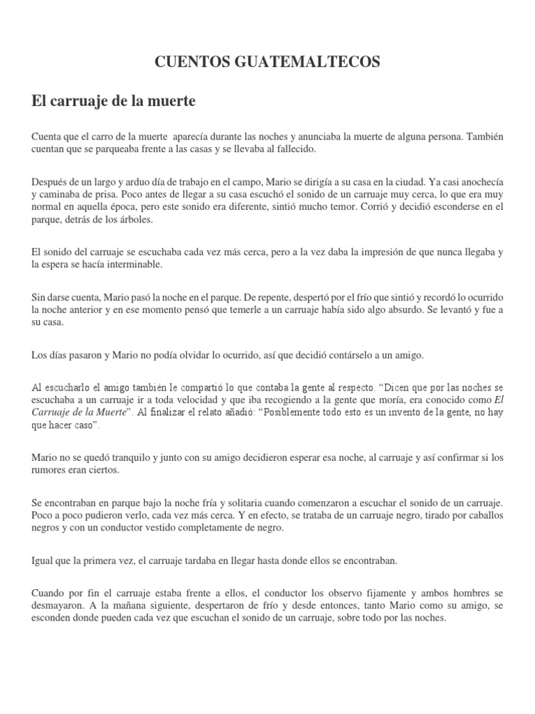 Cuentos Guatemaltecos | PDF