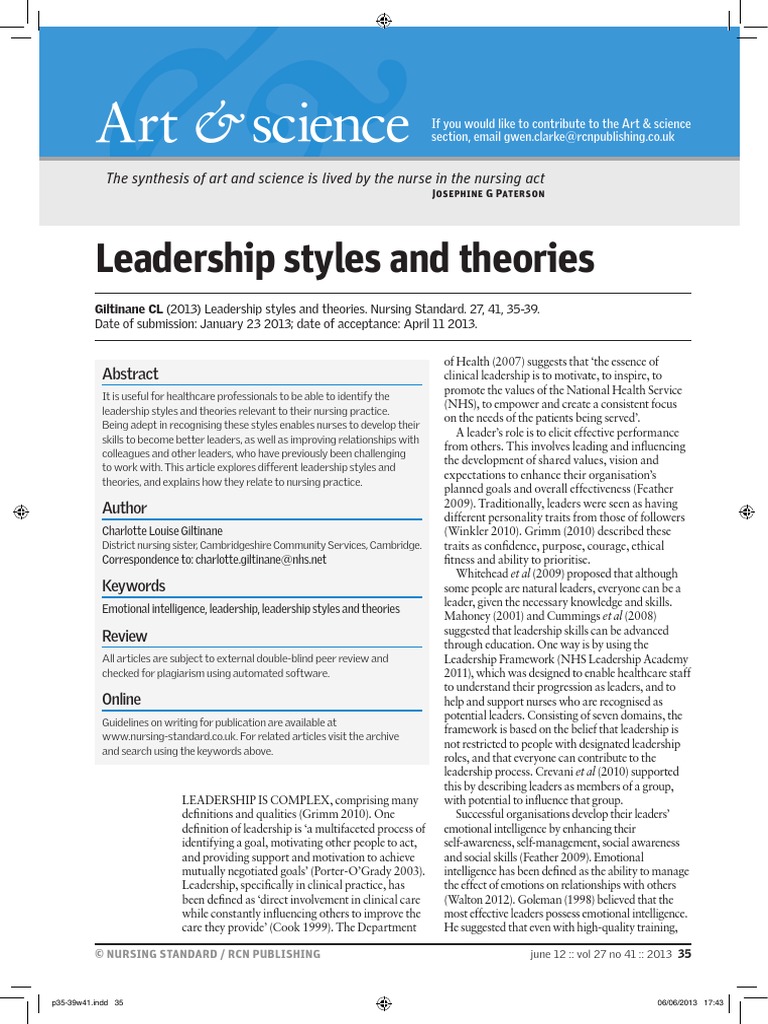 Leadership PDF | PDF | Transformational Leadership | Leadership