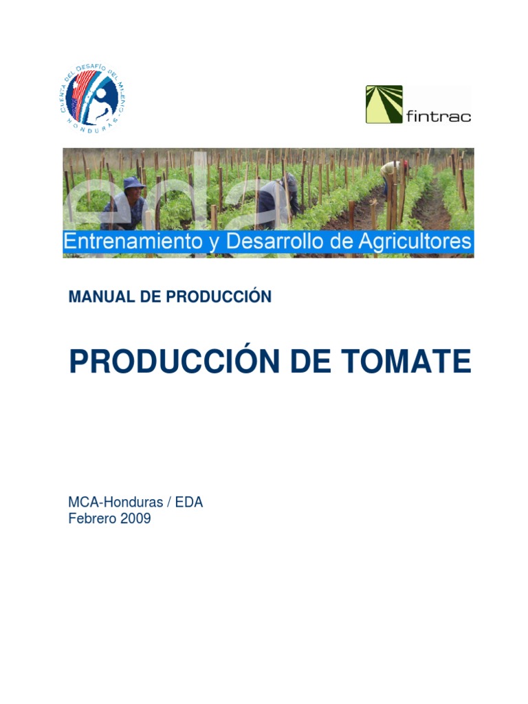 EDA Manual Produccion Tomate 02 09 PDF | PDF | Pesticida | Suelo
