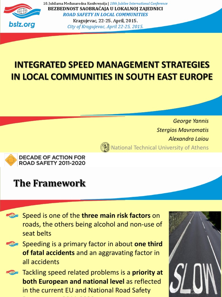 Integrated Speed Management Strategies in Local Communities in South ...