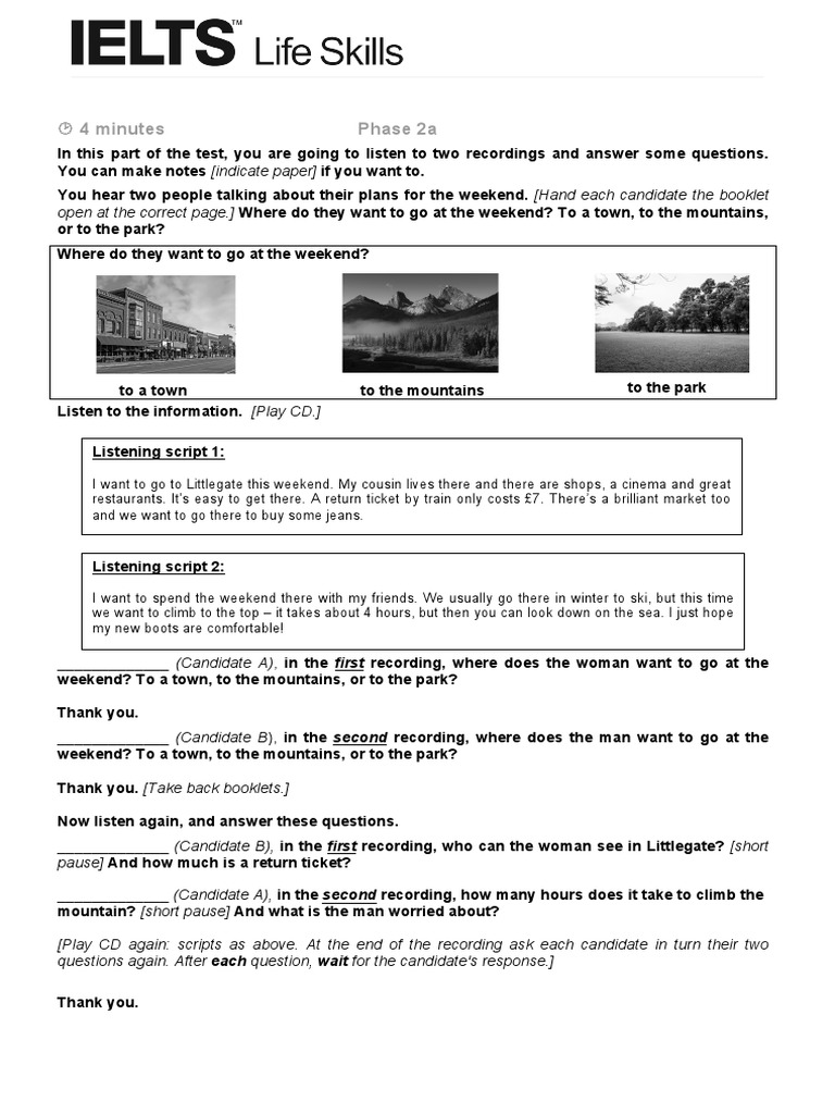 Ielts Life Skills 2 | PDF