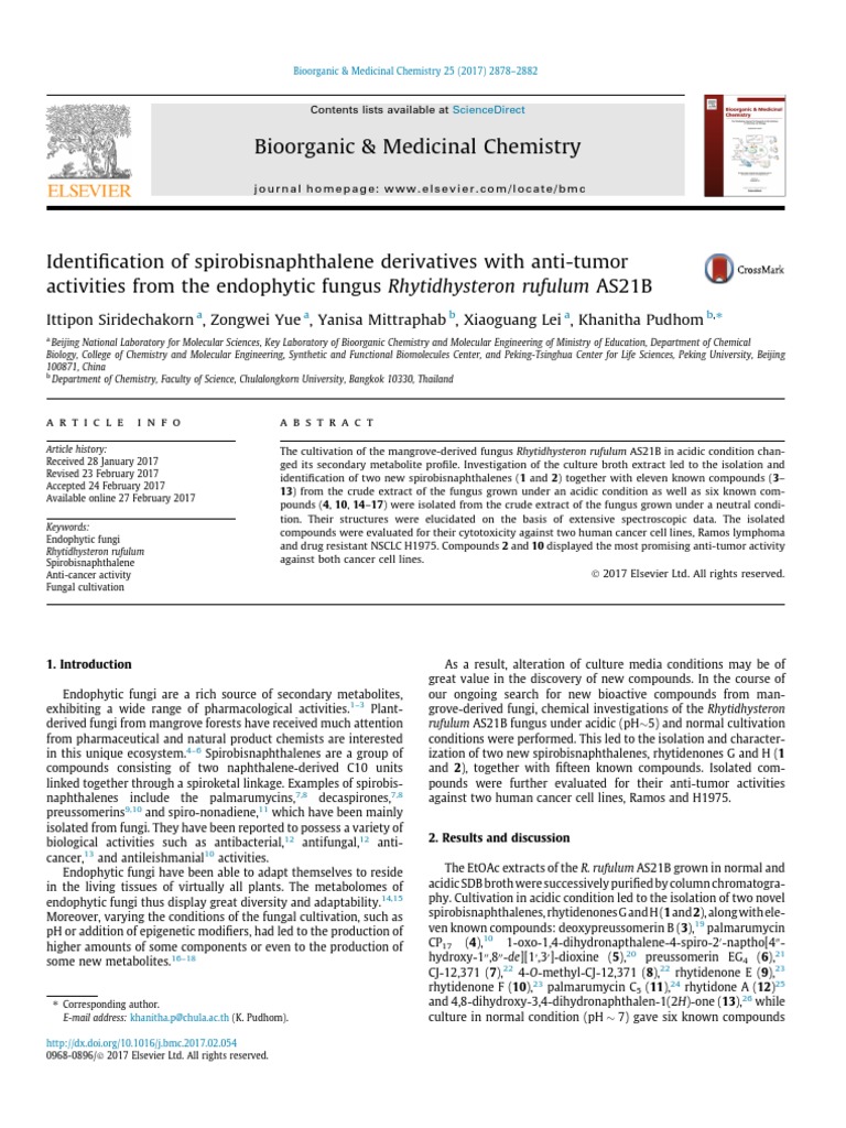 Bioorganic & Medicinal Chemistry | PDF | Epidermal Growth Factor ...