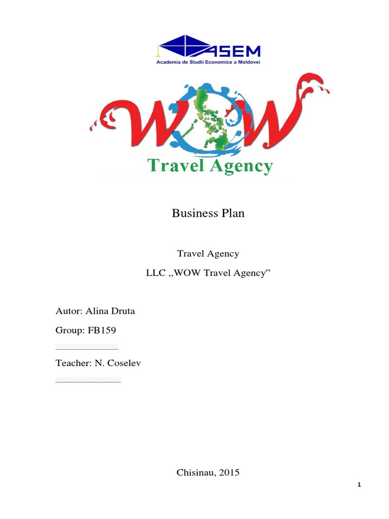 Business Plan of A Travel Agency | PDF | Travel Agency | Tourism