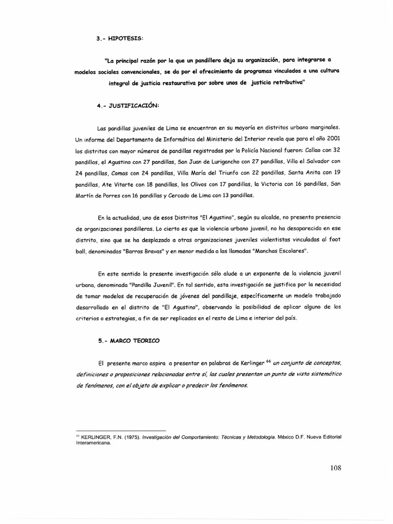 Violencia Juvenil Pandillas Barriales Pandillas - Escolares 1 | PDF ...